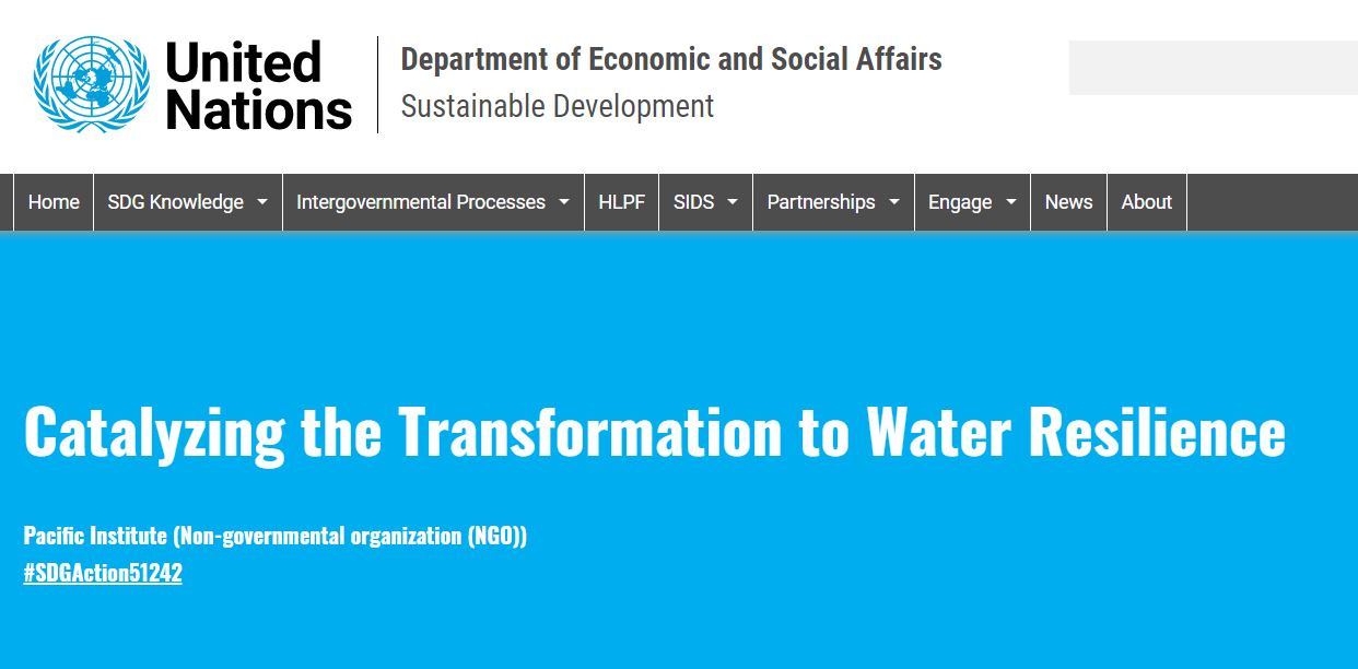 Historic UN Water Conference Concludes With New Cross-Sector Global ...